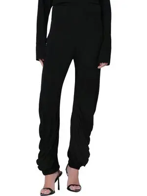 FRANCESCO MURANO Ruched Detail Trousers - Black