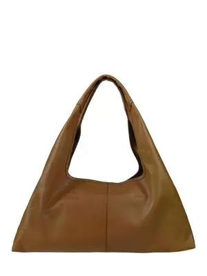 Ami Etienne Leather Shoulder Bag - Brown