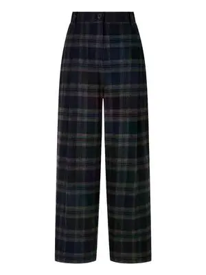 STUDIO TOMBOY Pleated Checkered Trousers