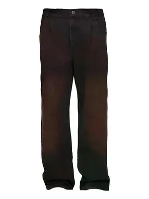 SONG FOR THE MUTE Les Olympiades Pleated Jeans - Brown