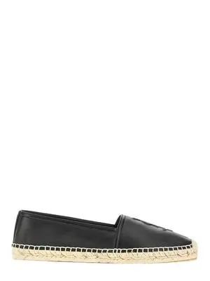 Saint Laurent Logo-motif Espadrilles - Black