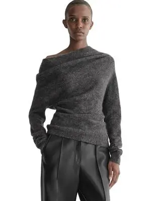 A.L.C. Freya Brushed Alpaca Sweater - Charcoal