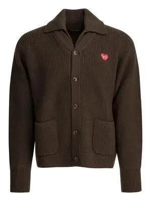 HUMAN MADE Wool Cardigan Brown