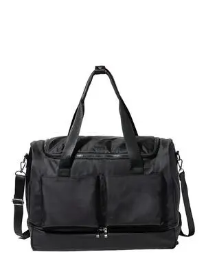 BAGGALLINI Deluxe Fifth Avenue Weekender Bag - Black Twill