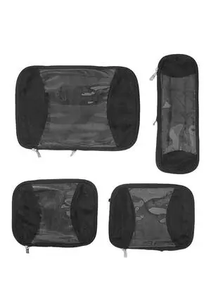 BAGGALLINI 4 Piece Compression Cube Set - Black