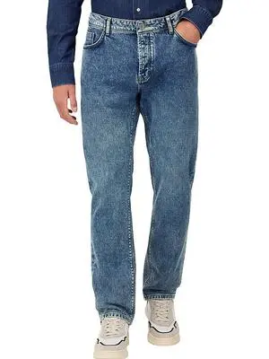 Boggi Milano Straight Fit Denim Jeans - Medium Blue