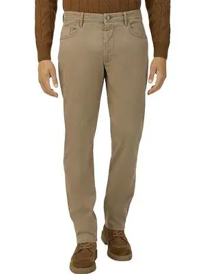 Boggi Milano Regular Fit Stretch Jeans - Taupe