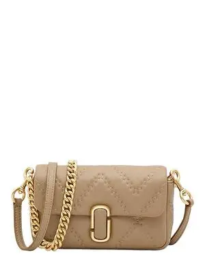 Marc Jacobs Mini Quilted Leather Shoulder Bag Camel