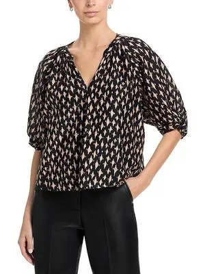 Velvet By Graham & Spencer Harmony V-neck Top - Nightfall