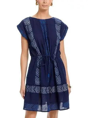 Velvet By Graham & Spencer Chantel Cap-sleeve Dress - Indigo