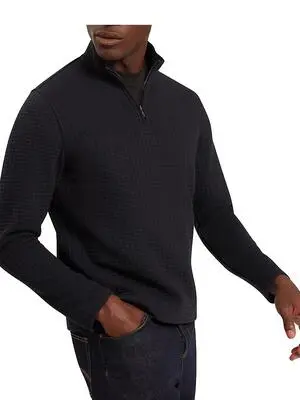 Ted Baker London Quarter Zip Sweatshirt - Navy