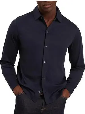 Ted Baker London Quillon Soft Touch Shirt - Navy