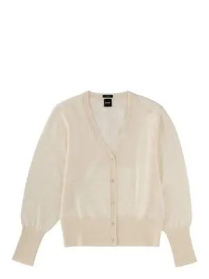 BOSS Furvona Cardigan - White