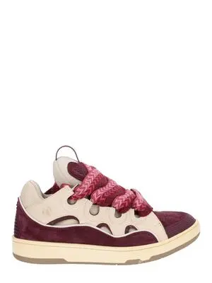 LANVIN Leather Curb Sneakers Multicolour