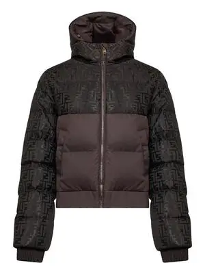 Fendi Short Down Jacket - Brown