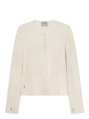 Carrera Eyewear Henley Buttoned Sweater - Neutrals