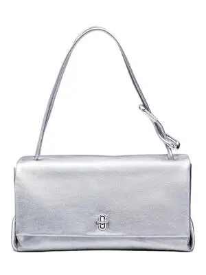 Marc Jacobs The Large Metallic Dual Shoulder Bag Silver