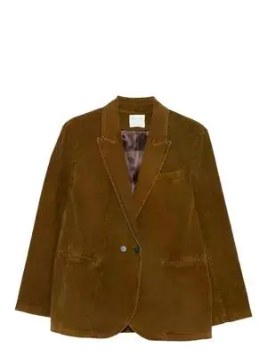 FORTE_FORTE Button Pocket Blazer - Brown