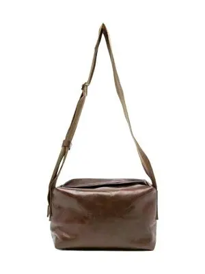 UMA WANG Faux Leather Shoulder Bag - Brown