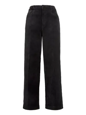 Paige Anessa Velvet Trousers - Black
