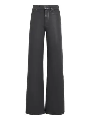 7 For All Mankind Lotta Wide-leg Jeans - Black