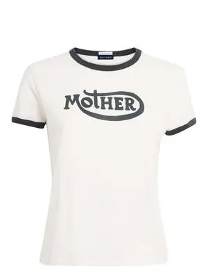 MOTHER Cotton Ringer T-shirt - White