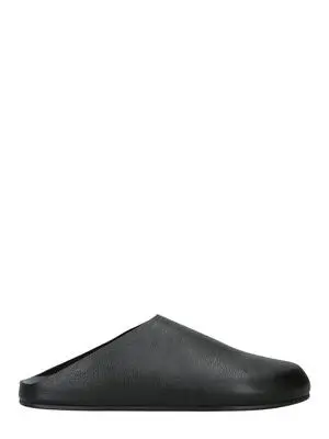 THE ROW Hudson Leather Slides - Black
