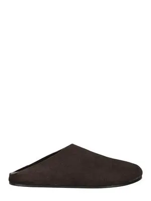 THE ROW Hudson Suede Slides - Brown