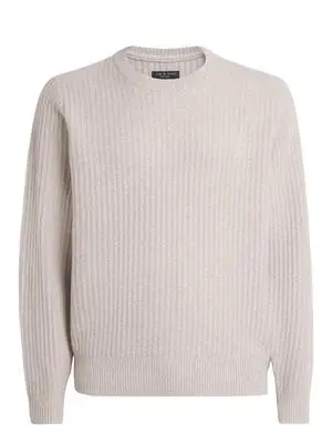 Rag & Bone Cashmere Ribbed Sweater - Beige