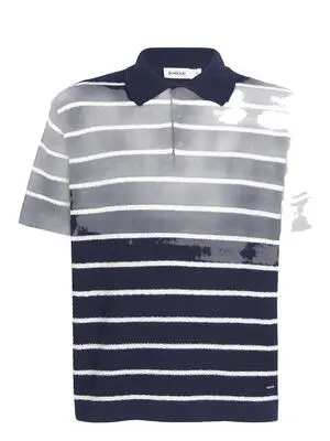 Simkhai Cotton-silk Calum Polo Shirt - Navy