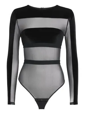 UNDRESS CODE Go For It Thong Bodysuit - Black