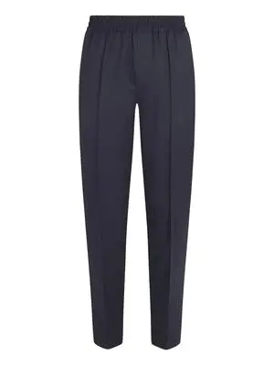 A.p.c. Wool Tapered Trousers - Navy