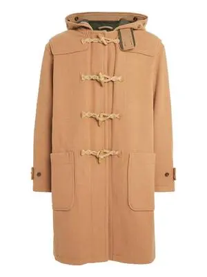 Ralph Lauren Wool Twill Toggle Coat - Beige