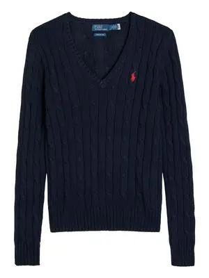 Polo Ralph Lauren Cable-knit Cotton Jumper - Navy