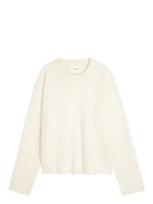LISA YANG Natalia Brushed Cashmere Jumper - Cream