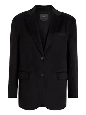 ANINE BING Quinn Wool And Cashmere-blend Blazer - Black