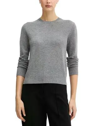 BENETTON Ribbed Knit Jumper - Grey