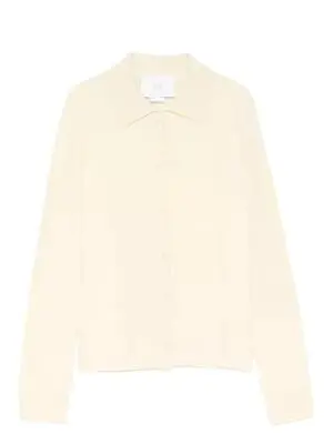 VANISÈ Polo-collar Cardigan - Yellow