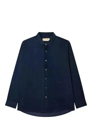 MAN ON THE BOON. Corduroy Shirt - Blue