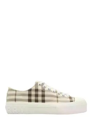 Burberry Embossed Logo Sneakers - Neutrals