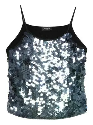 Fabiana Filippi Sequin-embellished Top - Black