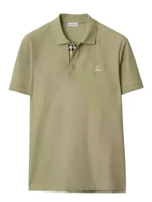 Burberry Logo Cotton Polo Shirt - Green