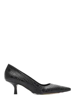 Burberry 55mm Pointed-toe Embossed Pumps - Black