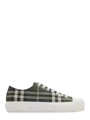 Burberry Checked Low-Top Sneakers Brown