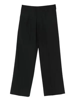 032C Pleated Trousers - Black