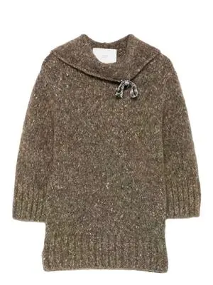 VANISÈ Round-neck Sweater - Brown