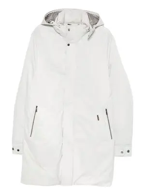 MOORER Zip-fastening Coat - Neutrals