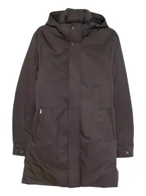 MOORER Vermont Hooded Coat - Grey