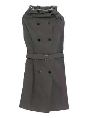 CAROL CHRISTIAN POELL Self Edge Metre Coat - Grey