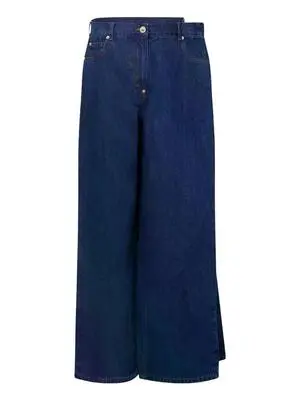 PUSHBUTTON PushBUTTON Five-Pocket Wide Leg Jeans